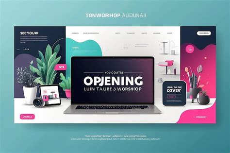 Premium Photo Fully Editable Video Thumbnail Design For Opening Video Tutorials