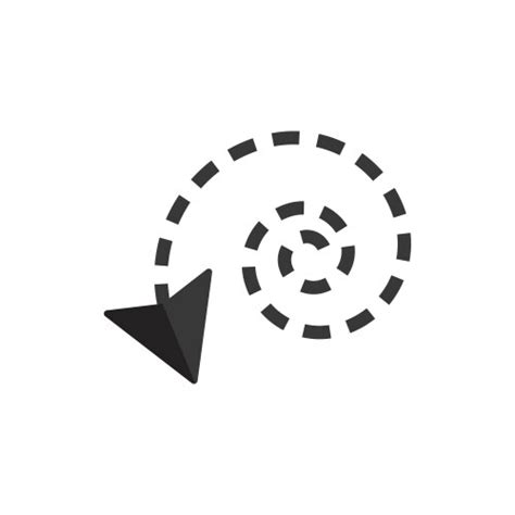 Black Arrow Pointer Cursor Silhouette Icon Vector Image