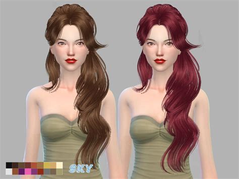 The Sims Resource Skysims Hair Adult 068