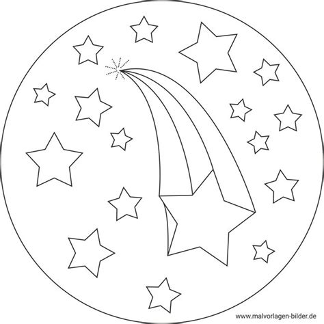 Sternschnuppe Mandala Zum Ausdrucken