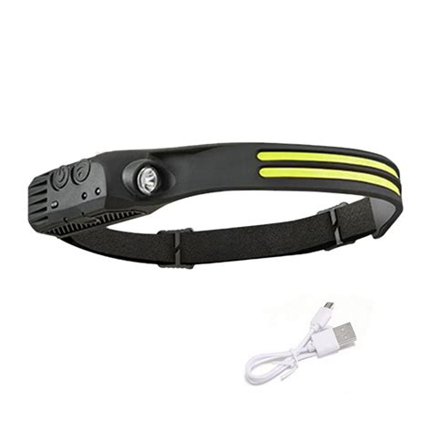 Escalada Sensor Faro Cob Led Linterna Usb Exterior Camping Fuerte A
