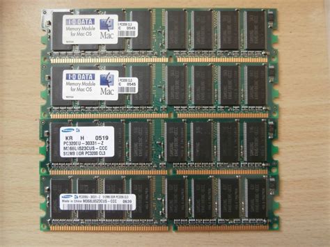 Yahooオークション Ddr 400 Pc3200 Cl3 184pin 512mb×4枚セット Sa