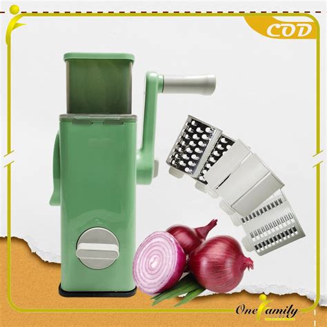 Jual One C803 Alat Penggiling Sayur Multifungsi Vegetable Cutter Slicer Machine Parutan Putar
