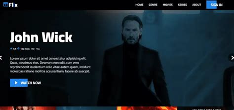 Movie Website Using Html Css And Javascript Codewithcurious