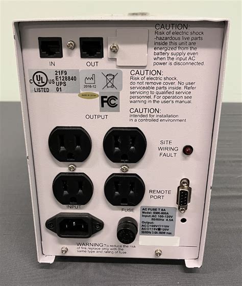 Used Powercom Model Smk 600a Uninterruptible Power Supply Ups For Sale Dotmed Listing 4835574
