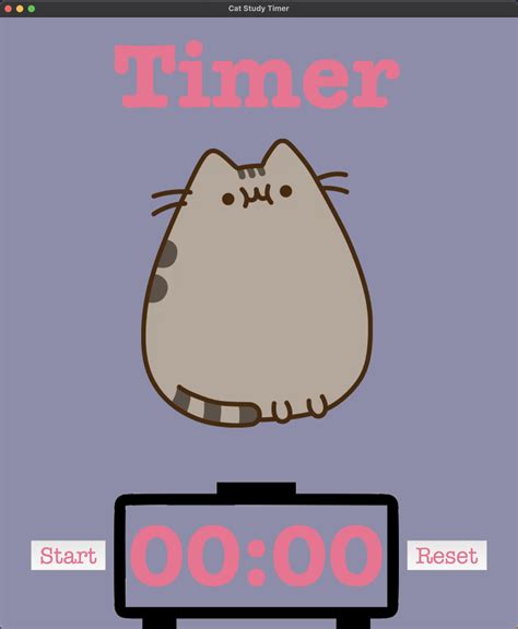 Github Embeddedsystemsjimbo Cat Study Timer Python Pomodoro Study