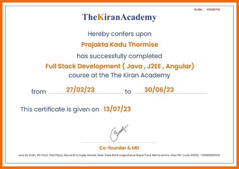 Prajakta Thormise On Linkedin Fullstackdevelopment Java J2ee