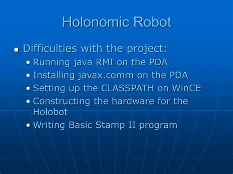 Holonomic Robotppt