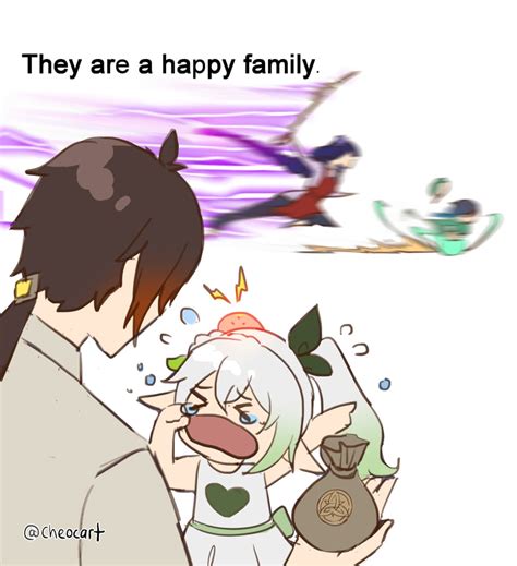 Raiden Shogun Zhongli Venti And Nahida Genshin Impact Drawn By