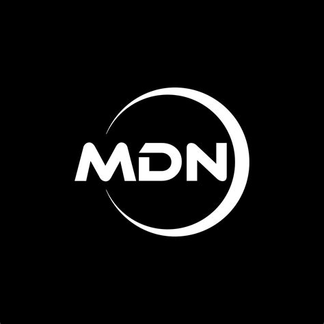 Mdn Letter Logo Design In Illustration Vector Logo Calligraphy