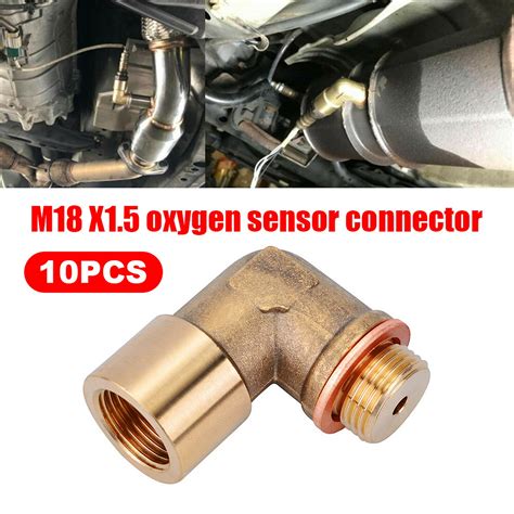 Espaciador Del Sensor De Oxígeno De 90 Grados M18x15 Adaptador Del