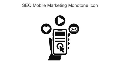 Seo Mobile Marketing Monotone Icon In Powerpoint Pptx Png And Editable Eps Format Ppt Template