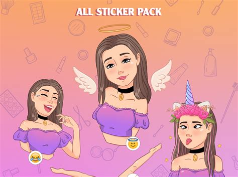 Telegram Sticker Pack Amazing Nataly On Behance