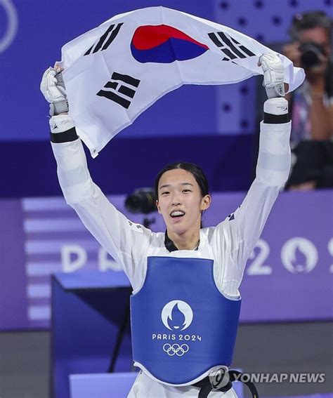 더쿠 [그래픽]2024 파리올림픽 여자 57kg급 태권도 금메달 김유진磊