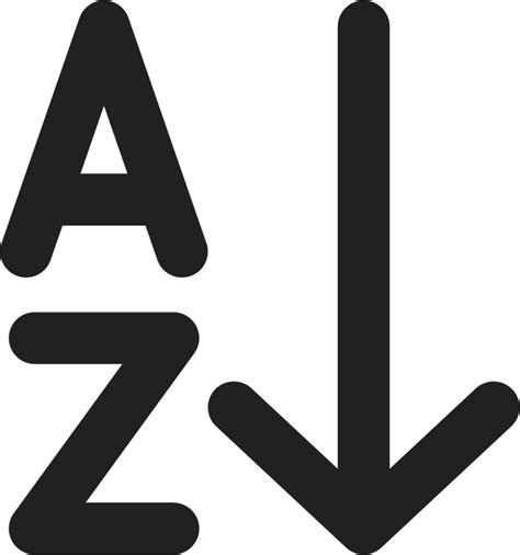 Text Sort Ascending Icon Download For Free Iconduck