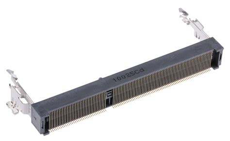 2013310 1 Te Connectivity 0 6mm Pitch 204 Way Straight Smt Mount Ddr3 Dimm Socket 1 5 V Rs