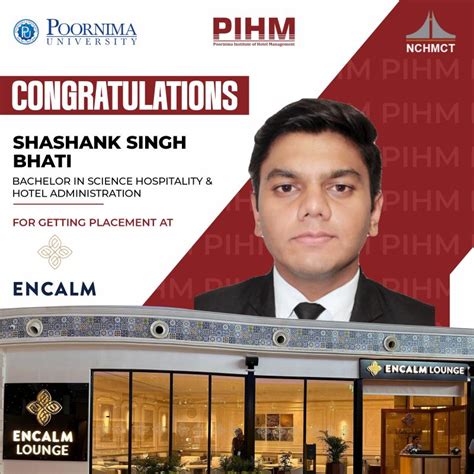 Poornima University On Linkedin Pihm Congratulations Proudmoment