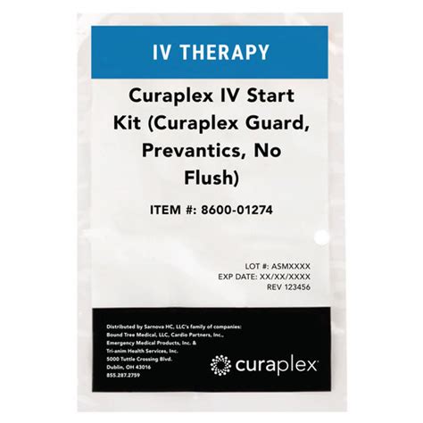 Curaplex IV Start Kit With Curaplex Guard Prevantics Flush Bound
