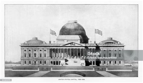 백악관 워싱턴 Dc 미국 골동품 미국의 일러스트 레이 션 1900의 초기 그림 백악관에 대한 스톡 벡터 아트 및 기타 이미지