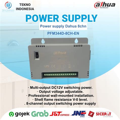 Dahua แหล่งจ่ายไฟ Dahua Pfm344d 8ch En Psu 8ch 12v Psu กล้องวงจรปิด Shopee Thailand