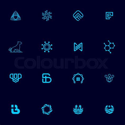 Abstract Modern Technology Company Logo Colourbox
