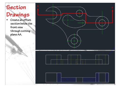 How Am I Suppose To Make A Offset Section Drawings Create An