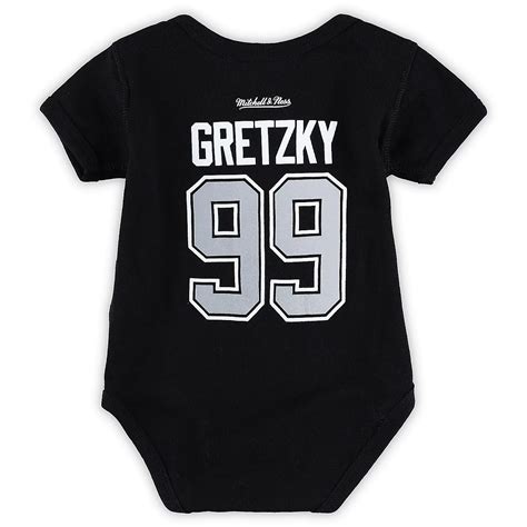 Mitchell Ness Wayne Gretzky Los Angeles Kings Captain Patch Name Number Bodysuit Academy