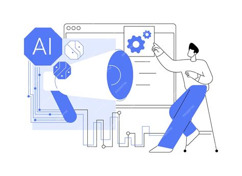 Premium Vector Aienhanced Marketing Campaigns Abstract Concept Vector Illustration