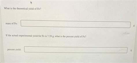 Solved A Sample Of 118 G Of Fe2o3 Reacts With 124 Gco To