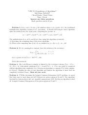 Sample Midterm 551A Pdf CSE 551 Foundations Of Algorithms Mid Term