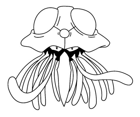 🖍️ Pokémon Tentacruel Printable Coloring Page For Free