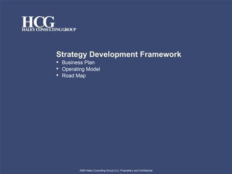 Strategy Development Framework Ppt