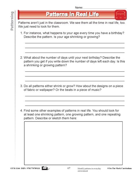 Improve 2nd Grade Patterning Skills