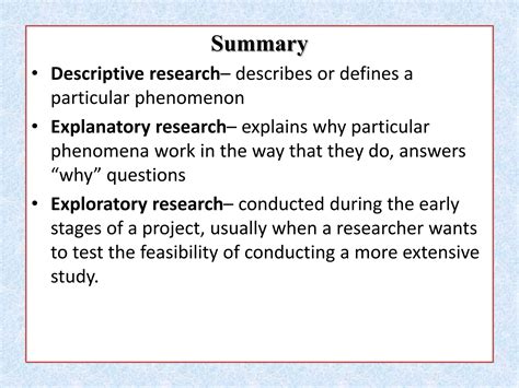 Explanatory Descriptive And Exploratory Research Pptx