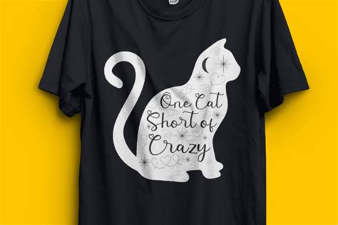 One Cat Short Of Crazy Graphic By Cutecat · Creative Fabrica