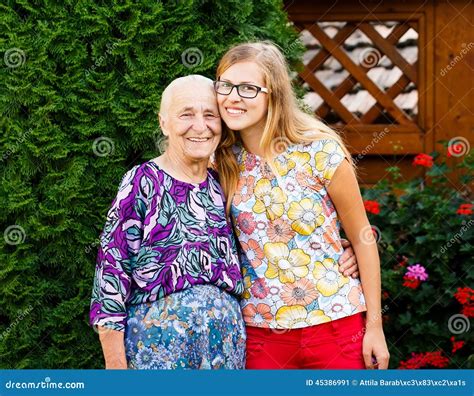My Lovely Grandmother Stock Image Image Of Kindness 45386991