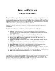 Identifying Lunar Landforms Exploration Of Moon S Surface With Course Hero