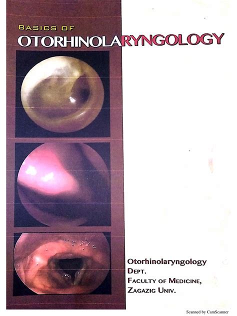 كتاب القسم Ent Earnose Pdf Otorhinolaryngology Surgical Specialties