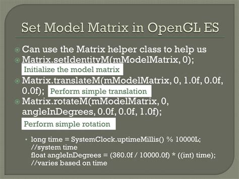 Ppt Opengl Es App 1 Triangles And Transformation Powerpoint
