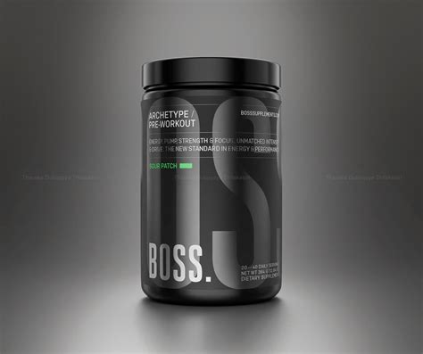 3d Product Rendering Boss Supplements Behance