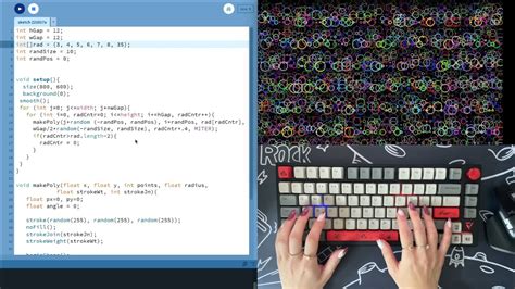 Asmr Programming Colorful Random Shapes No Talking Youtube