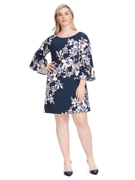 Scuba Crepe Bell Sleeve Shift Dress Bell Sleeve Shift Dress Shift