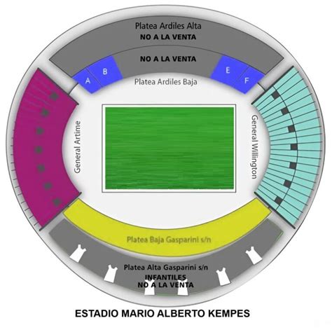 Estadio Mario Alberto Kempes Seating Chart With Rows And Seat Numbers 2025