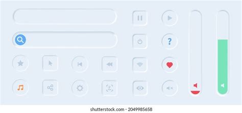 Flat Ui Ux Elements Collection Vector Stock Vector Royalty Free