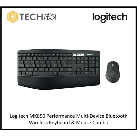 Logitech Mk850 Performance Multi Device Bluetooth Wireless Keyboard And Mouse Combo With Logitech