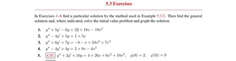 solved find a particular solution by the method used in