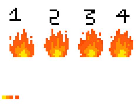 Pixel Art Fire Sprite Sheet Png Pngrow The Best Porn Website