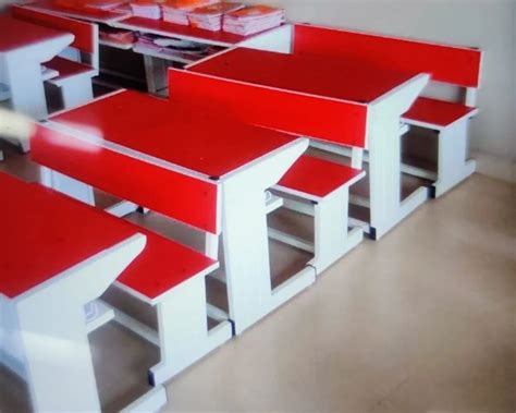 Mild Steel Red Ms Class Room Dual Desk Bench 2 Seater At Rs 4000 In Indore