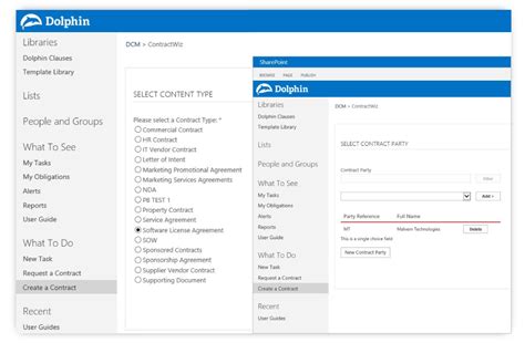 Dolphin Contract Manager For Microsoft Sharepoint