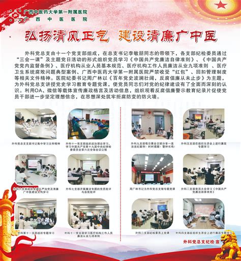 医院纪委2022年“崇清尚廉”廉洁宣传板报展示 工作动态 纪检监察 党建引领 广西中医药大学第一附属医院广西中医药大学第一临床医学院广西